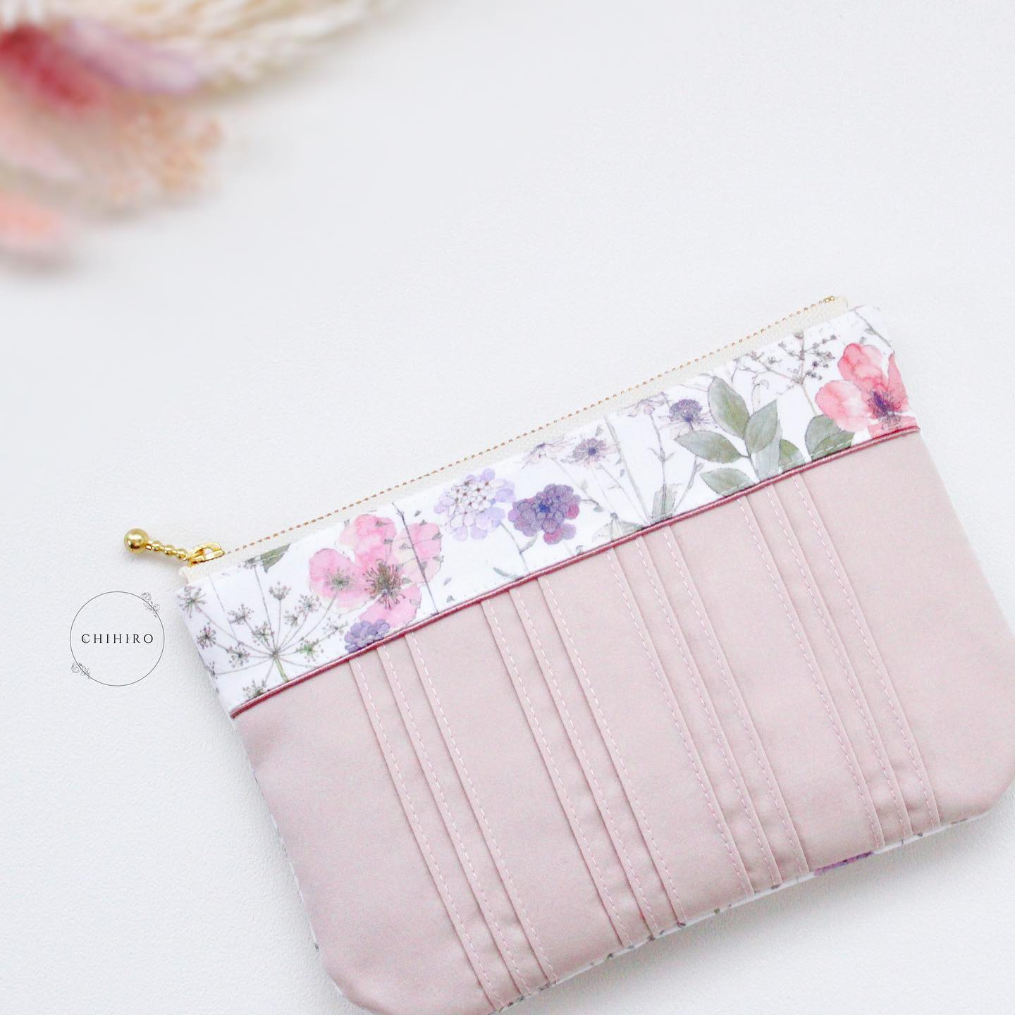 DIY🧵 Elegant Pintuck pouch [ PDF pattern download ] | Chihiro’s Sewing ...